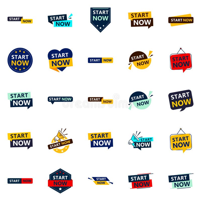 25 Versatile Typographic Banners for Promoting Starting Across Media ...