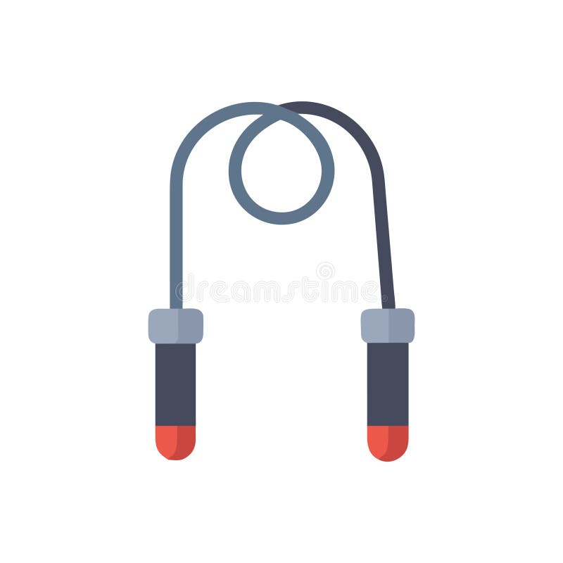 Versatile Weighted Jump Rope Icon Stock Photo - Illustration of jump ...