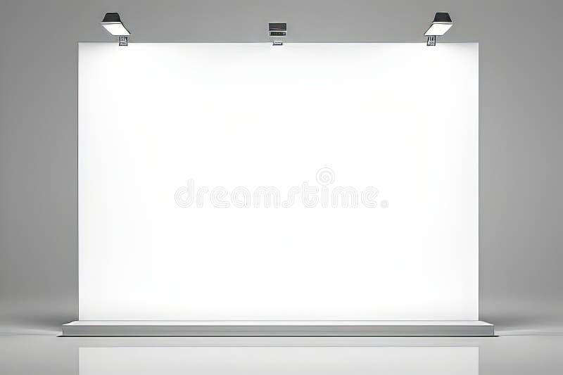 Versatile White Display Stand with Adjustable Lighting for Professional ...