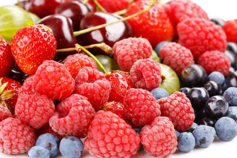 Verschiedene Arten Der Beeren Stockbild - Bild von erdbeere ...