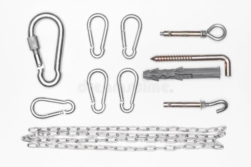 Verschiedene Arten Von Haken Stockfoto - Bild von riegel, getrennt ...