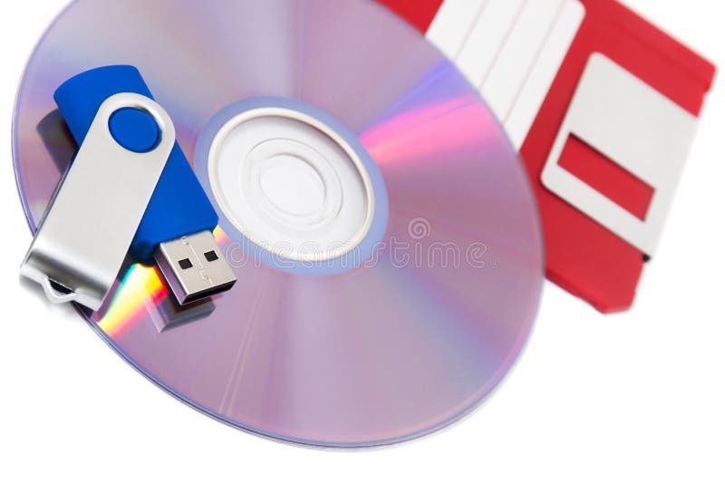 Verschiedene Arten Von Speichermedien Stockbild - Bild von magnetisch ...