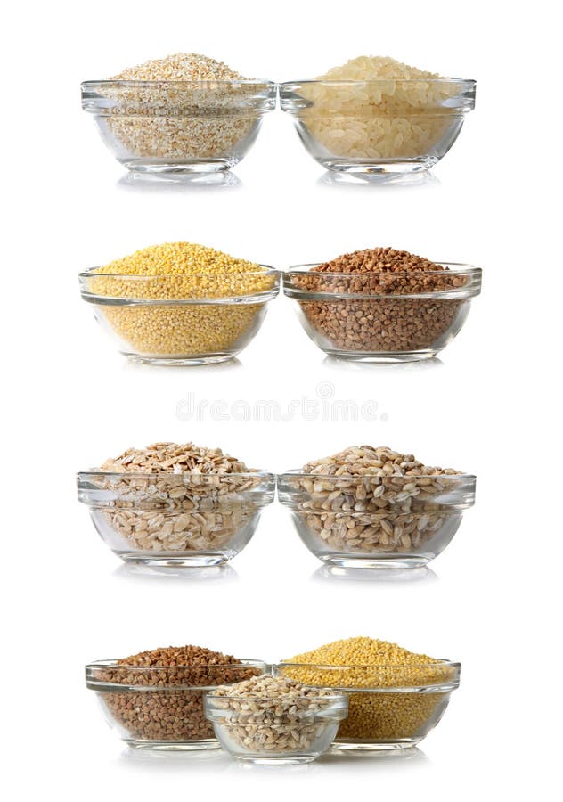 Verschiedene Getreidearten stockbild. Bild von hafer - 71495629