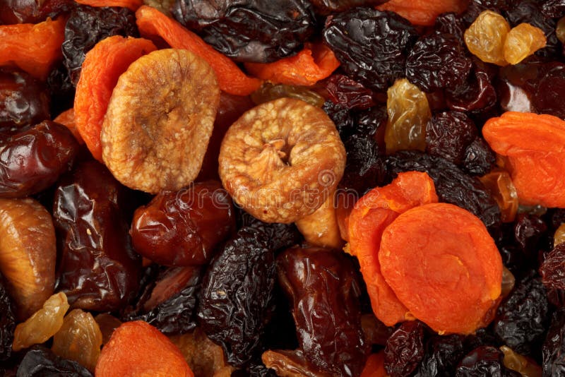 Verschiedene Getrocknete Fruchtnahaufnahme Stockbild - Bild von ...