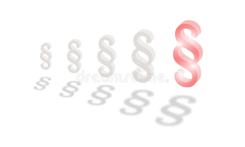 Verschiedene Paragraphen vektor abbildung. Illustration von absatz ...