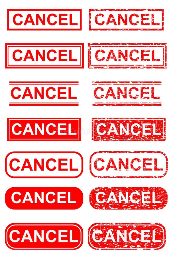 Verschiedener Stempel-Effekt: Abbrechen Vektor Abbildung - Illustration ...