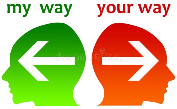 Verschil van advies stock illustratie. Illustration of keuzen - 20414098