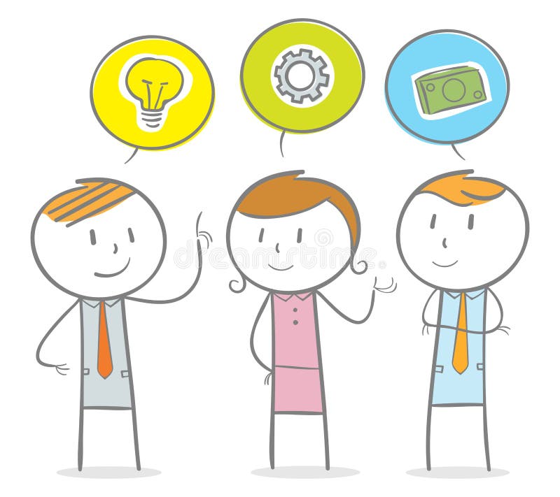 Verschillende Meningen vector illustratie. Illustratie bestaande uit ...