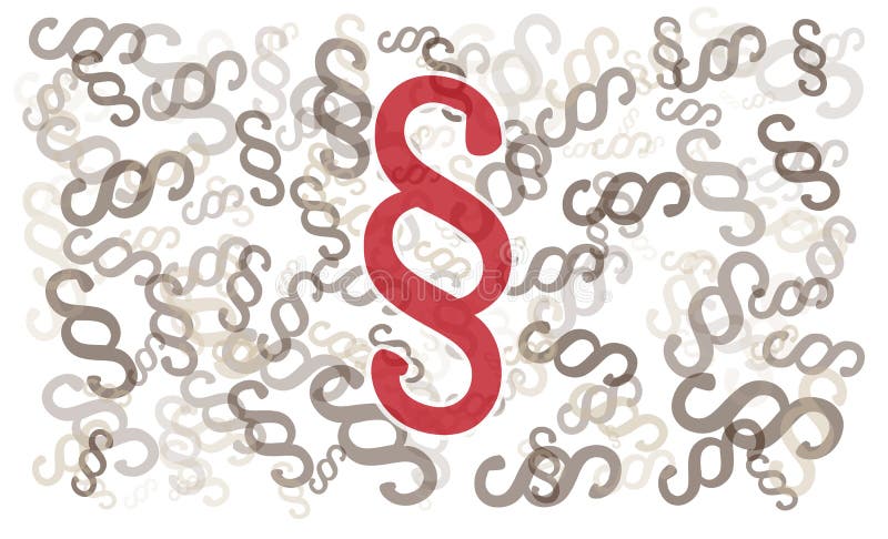 Verschillende paragrafen vector illustratie. Illustration of bureau ...