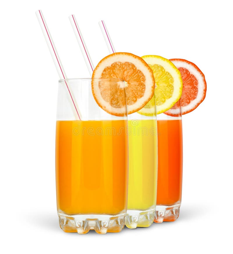 Verschillende Sappen Met Stro En Plak Stock Foto - Image of drank ...