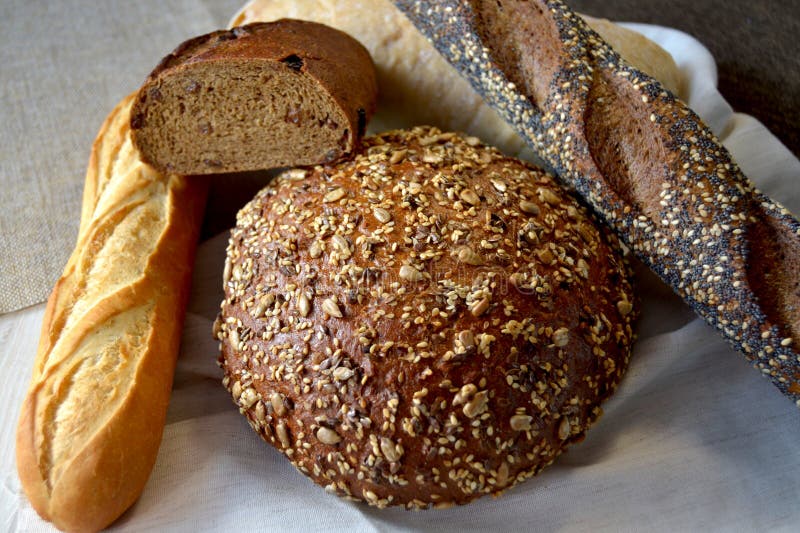 Verschillende Soorten Brood Stock Afbeelding - Image of groen, sesam ...