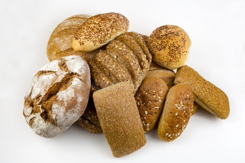 Verschillende Soorten Brood En Broodjes Stock Foto - Image of rogge ...