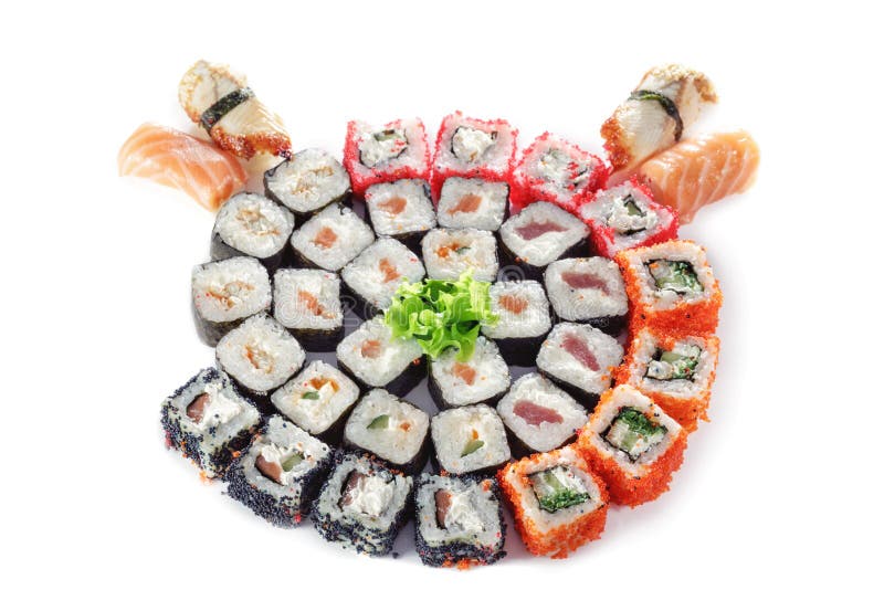 Verschillende Types Van Sushes Stock Foto - Image of rood, japans: 67209860