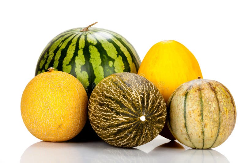 Verschillende Verscheidenheden Van Meloenen Stock Afbeelding - Image of ...