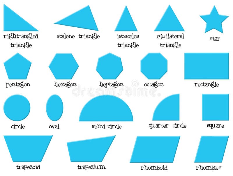 Verschillende vormen vector illustratie. Illustration of illustratie ...