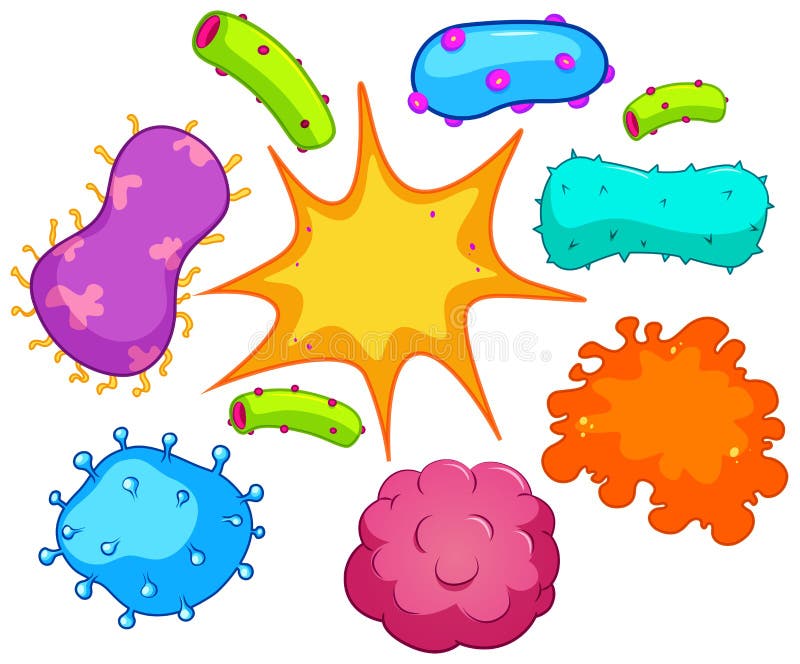 Verschillende Vormen Van Bacteriën Vector Illustratie - Illustration of ...