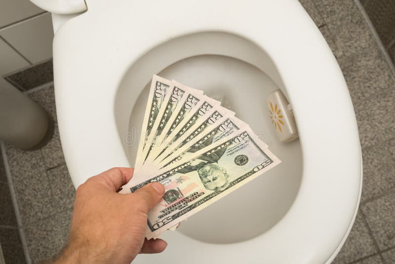 Geldverschwendung stockbild. Bild von symbol, absacken - 13304103