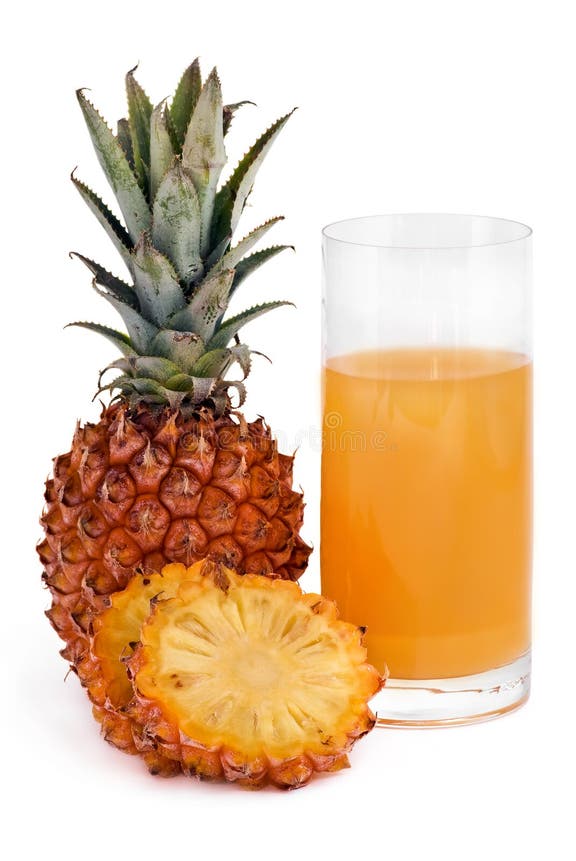 Verse ananas stock afbeelding. Image of glas, voedsel - 8063843
