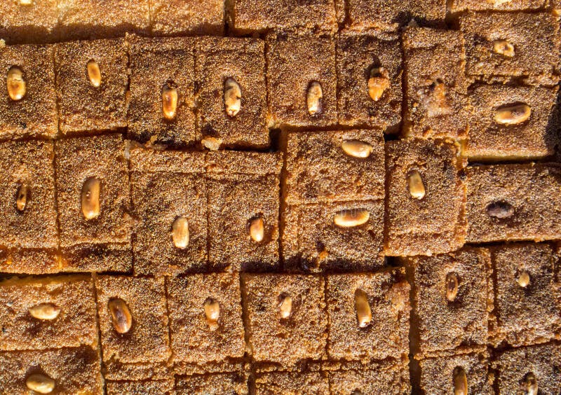 Verse Baklava met amandel stock foto. Image of bovenkant - 64526800