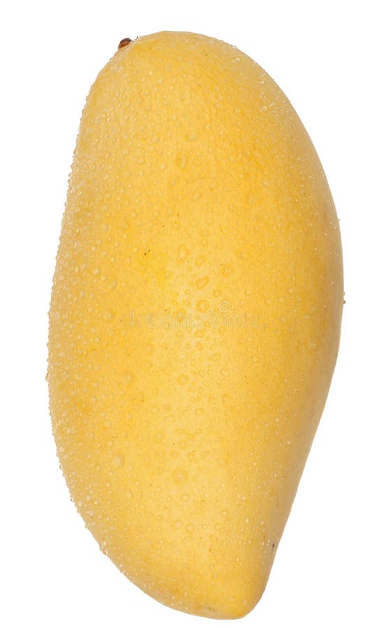 Verse Die Mango Op Witte Achtergrond Wordt Geïsoleerd Stock Foto ...