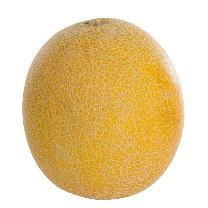 Verse Gele Meloen Over Witte Achtergrond Stock Foto - Image of geel ...