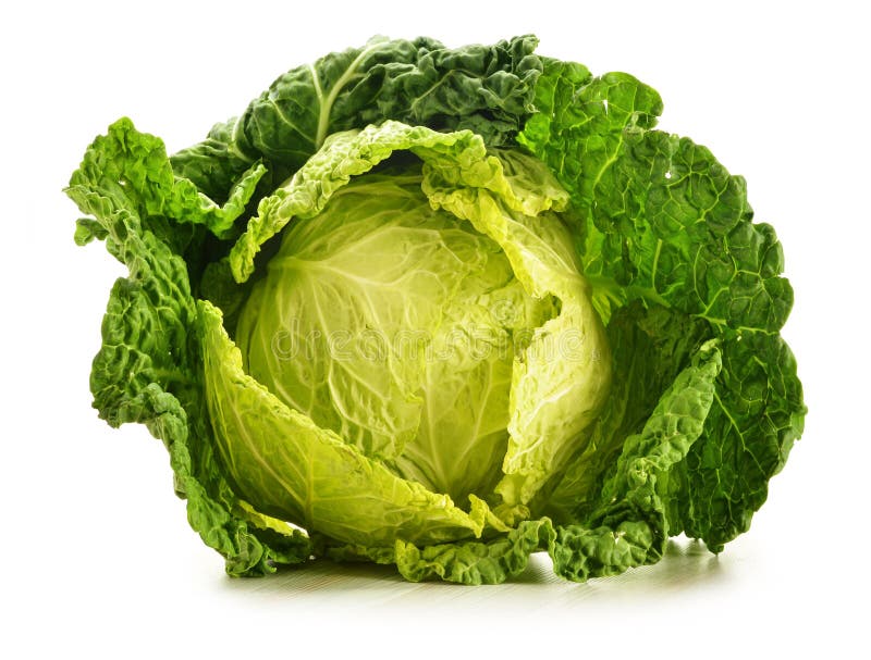 Verse kool op wit stock afbeelding. Image of ingrediënt - 29286019