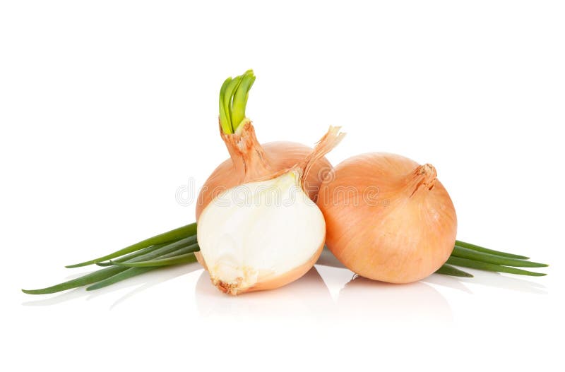 Verse Groene Sjalot En Ui Voor Het Koken Stock Afbeelding - Image of ...