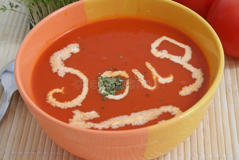 Verse soep stock afbeelding. Image of soep, recept, schotel - 9207365