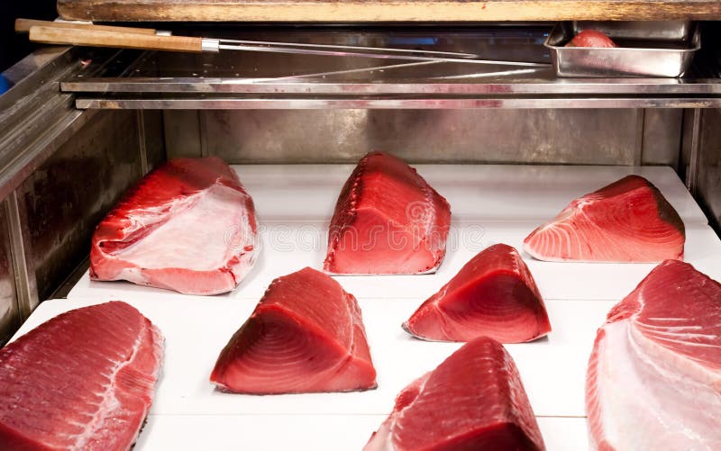 Verse tonijn stock afbeelding. Image of vlees, groot - 13837525