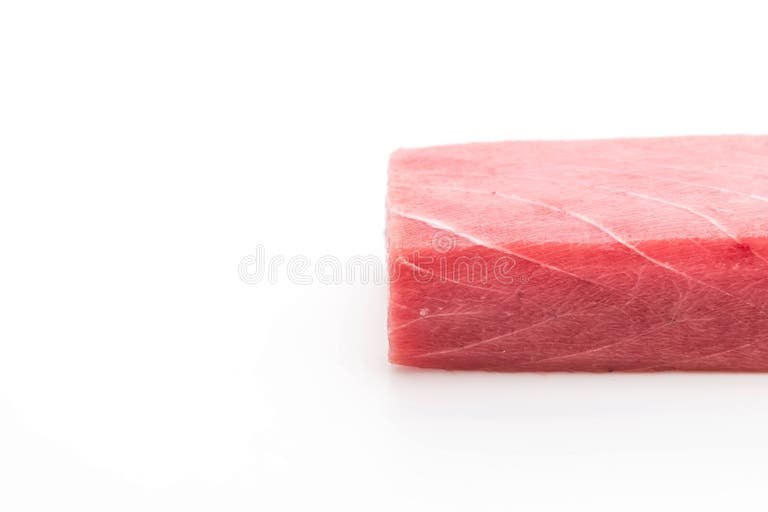 Verse tonijn op wit stock foto. Image of naughty, dieet - 96444244