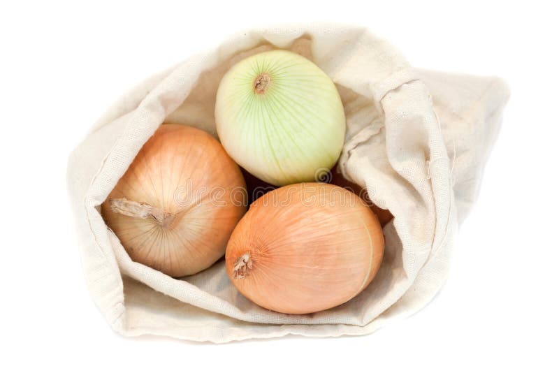 Verse uien in een zak stock afbeelding. Image of linker - 28917205