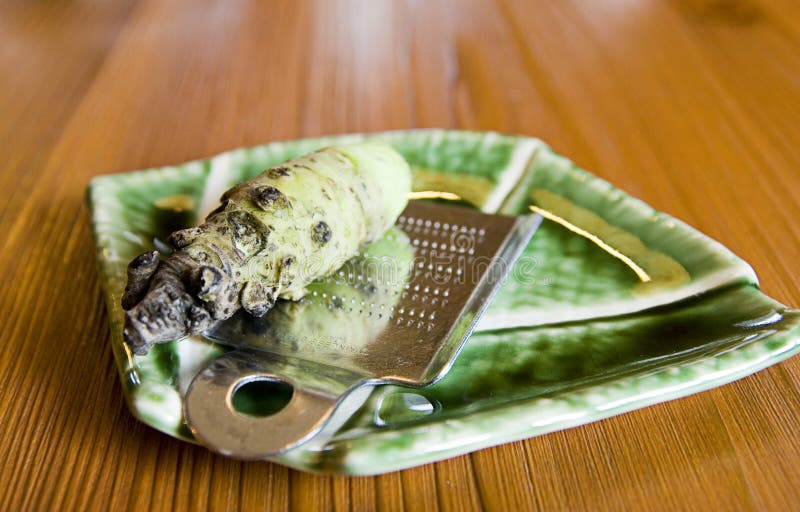 Verse Wasabi stock afbeelding. Image of kruid, heet, voedsel - 4880609