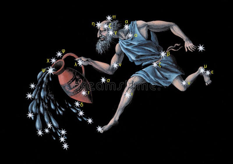 Verseau illustration stock. Illustration du constellation - 10813668