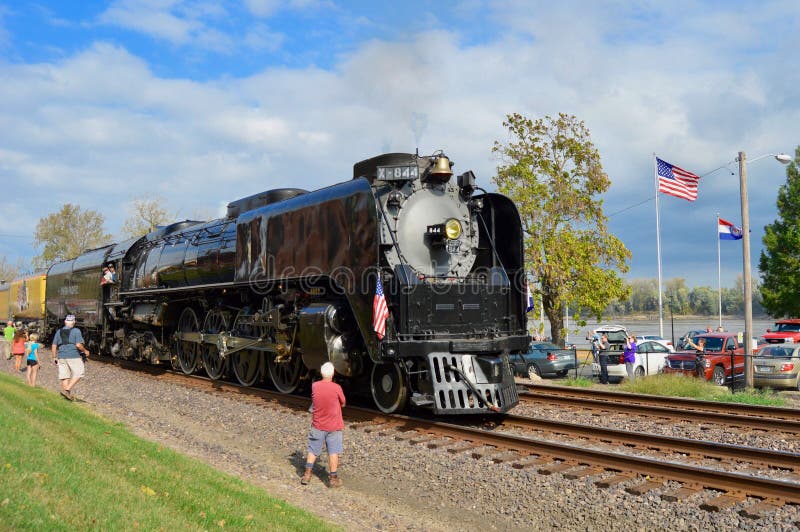 Union Pacific #844 Touring Missouri Editorial Photography - Image of ...