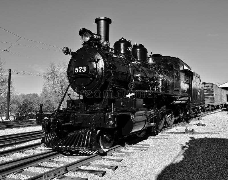 Wabash Railroad Steam Locomotive #573 Editorial Stock Image - Image of ...