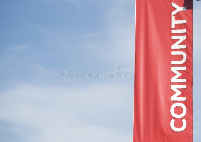 Community and Neighborhood Support Banner Stock Image - Image of ...