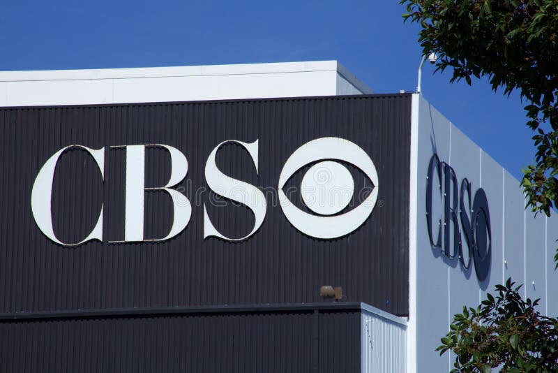 CBS TV Corporate Eye Logo at Television City in Los Angeles Editorial ...