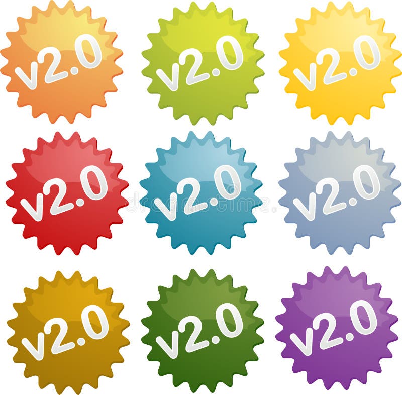 Version 2 Seal Illustration Symbol Stock Illustration - Illustration of ...