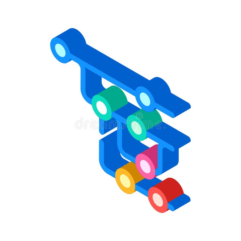 Version Control Software Isometric Icon Vector Illustration Stock ...