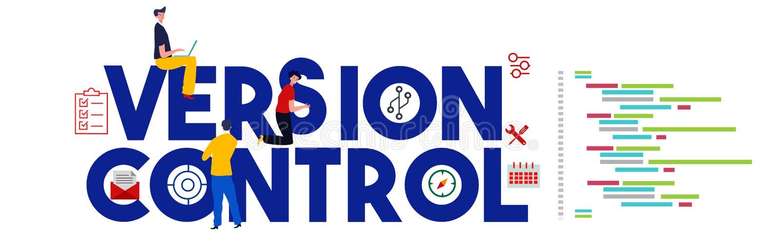 Version Control Icon. Trendy Version Control Logo Concept on White ...