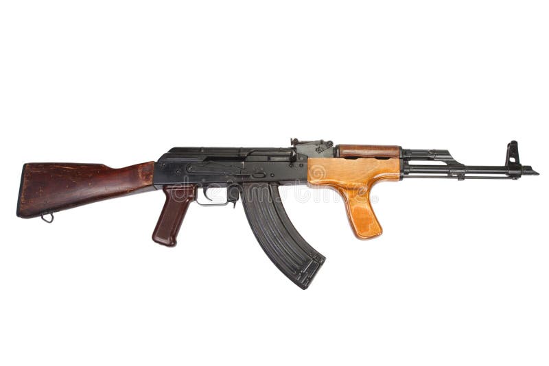 AKM - Fusil D'assaut De Kalachnikov Image stock - Image du noir ...