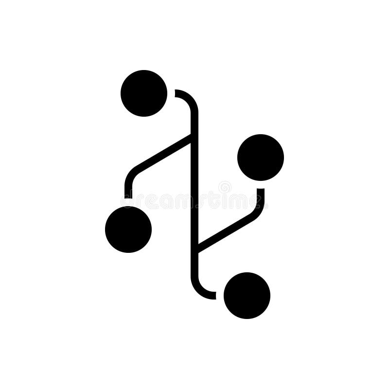 Black Solid Icon for Version, Translation and Rendering Stock ...