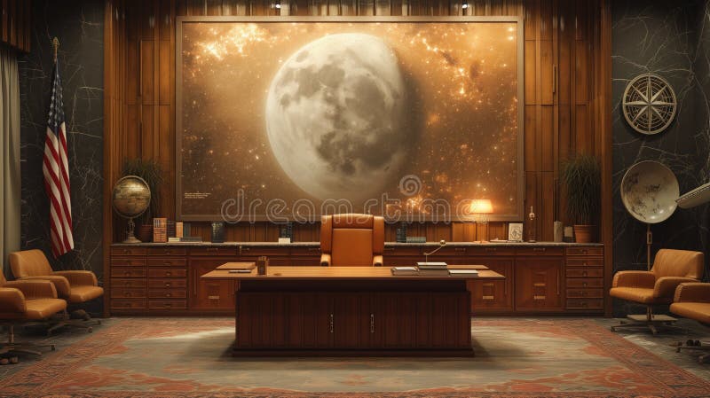 Version of the Interior of the Office of the Head of NASA Stock ...