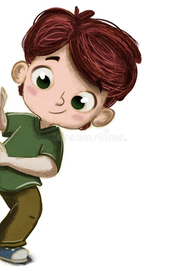 Versteckendes Spielen Des Jungen Stock Abbildung - Illustration von ...