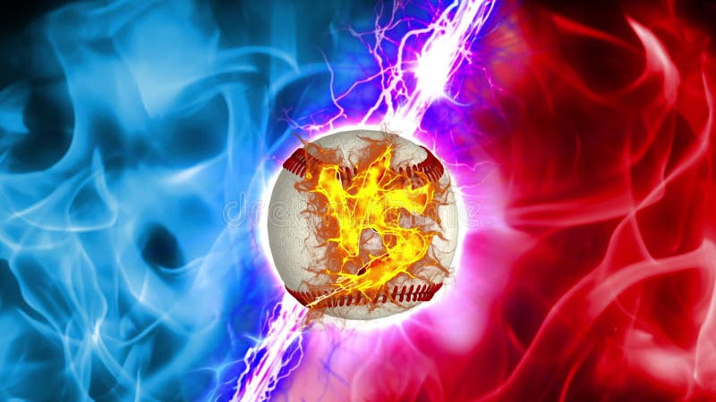 Base Ball Fire Blue Speed Line Background Loop Animation Stock Video ...