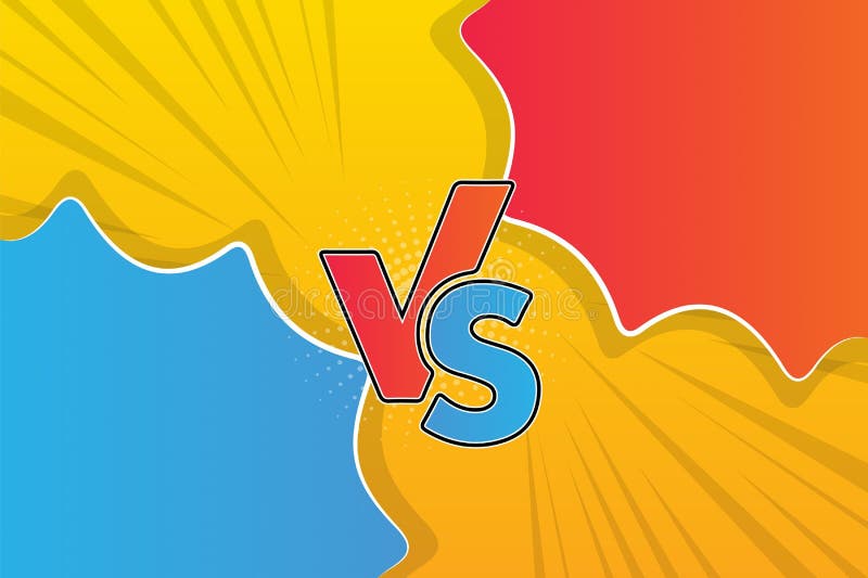 Versus Battle Background Design Stock Vector - Illustration of action ...
