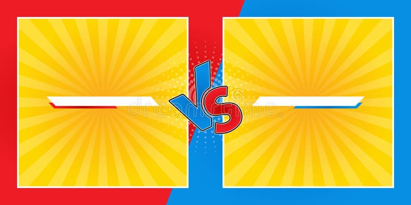 Versus Battle Background Design Stock Vector - Illustration of arrow ...