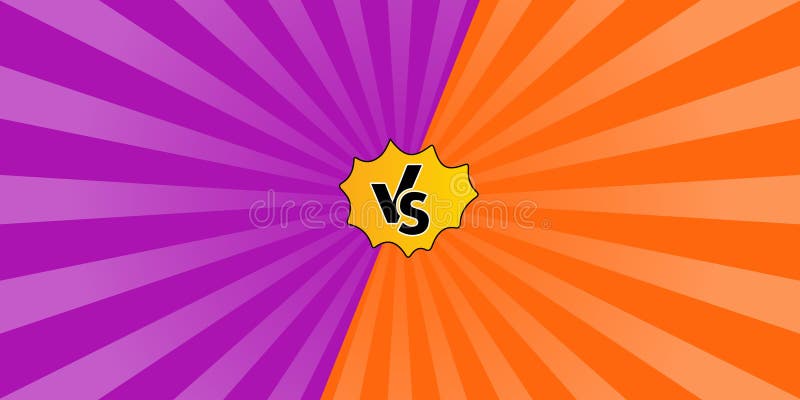 Versus Battle Background Design Stock Vector - Illustration of action ...