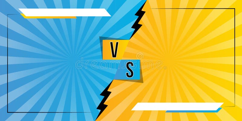 Versus Battle Background Design Stock Vector - Illustration of fight ...