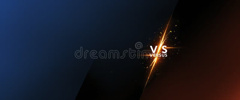 Versus Battle Background with Neon Lights and Competitive Energy Stock ...